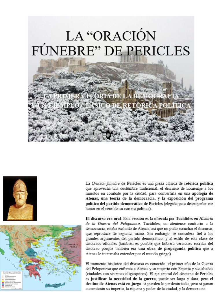 PERICLES | PDF | Retórica | Falacia