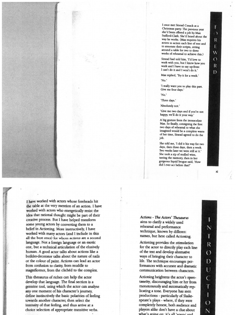 Action Thesaurus Forward | PDF