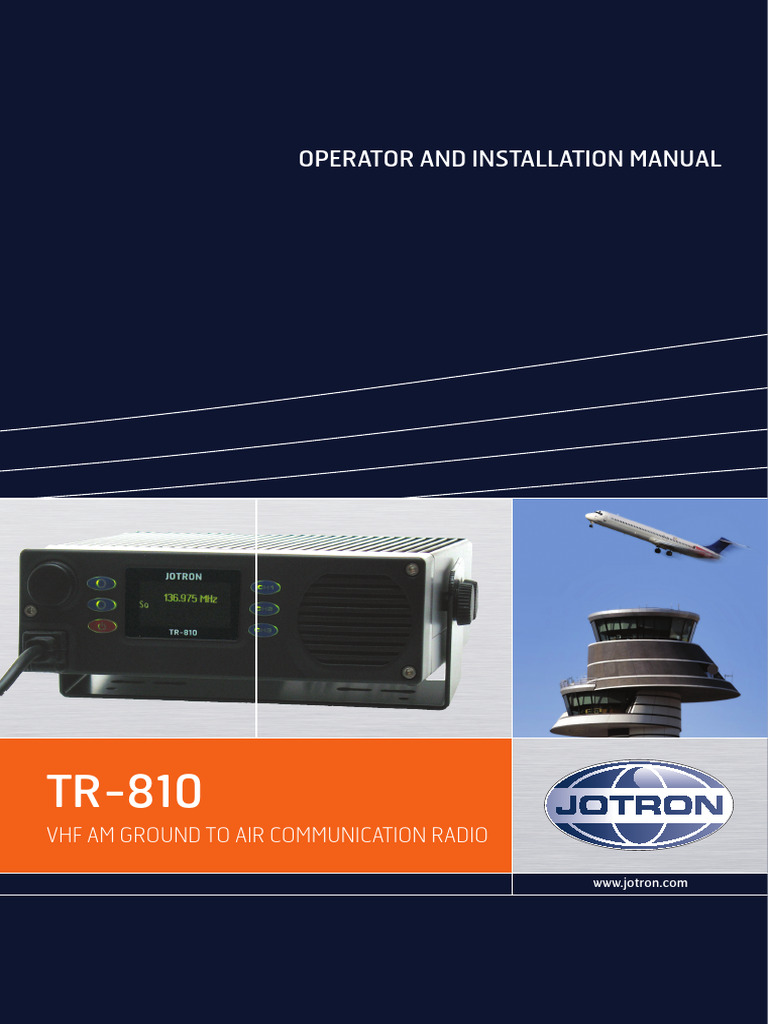 TR-810 VHF Radio Operator Manual | PDF | Microphone | Radio