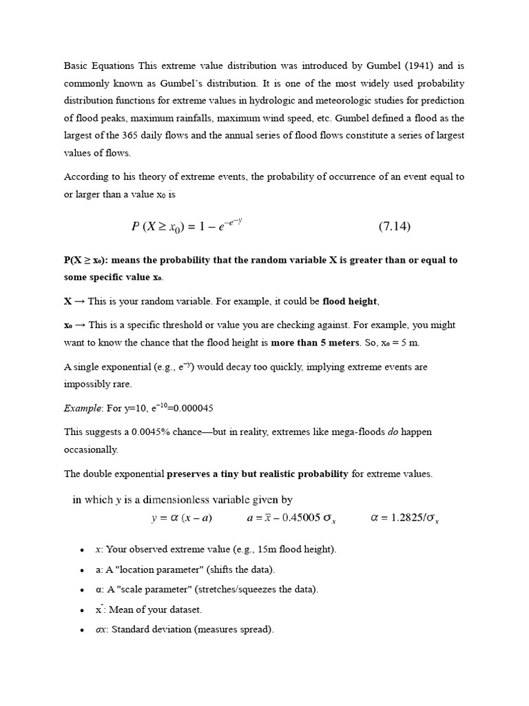 Understanding Gumbel's Distribution | PDF