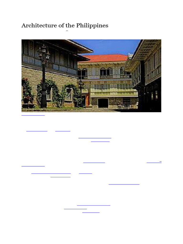 Philippine Architectural Heritage Overview | PDF | Fortification ...