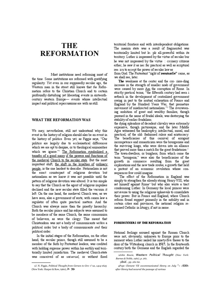 The Impact of the Reformation on Europe | PDF | Martin Luther | Indulgence