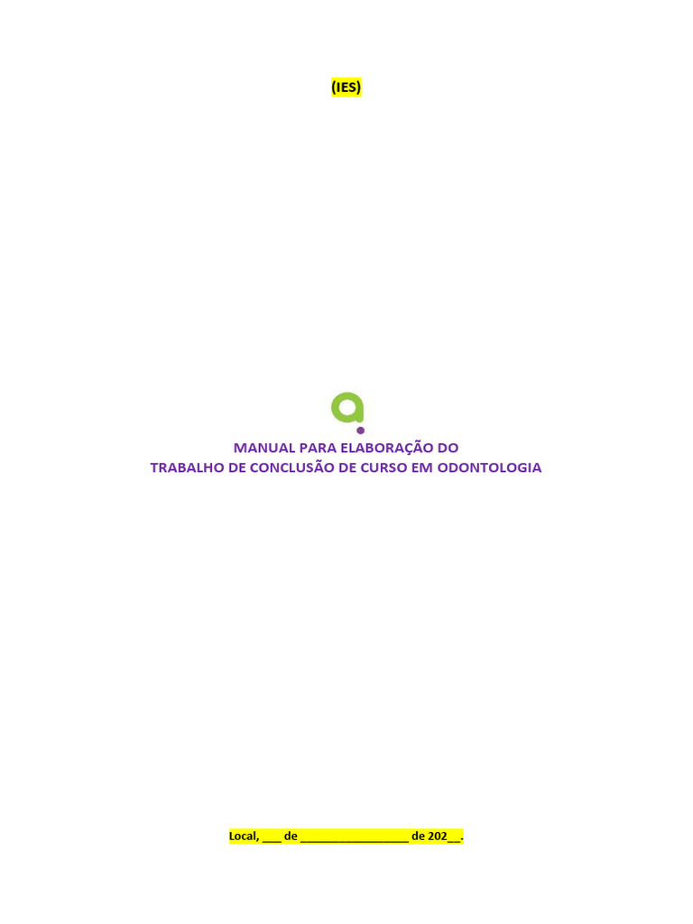 Manual TCC Sau de Odonto 1 2 | PDF