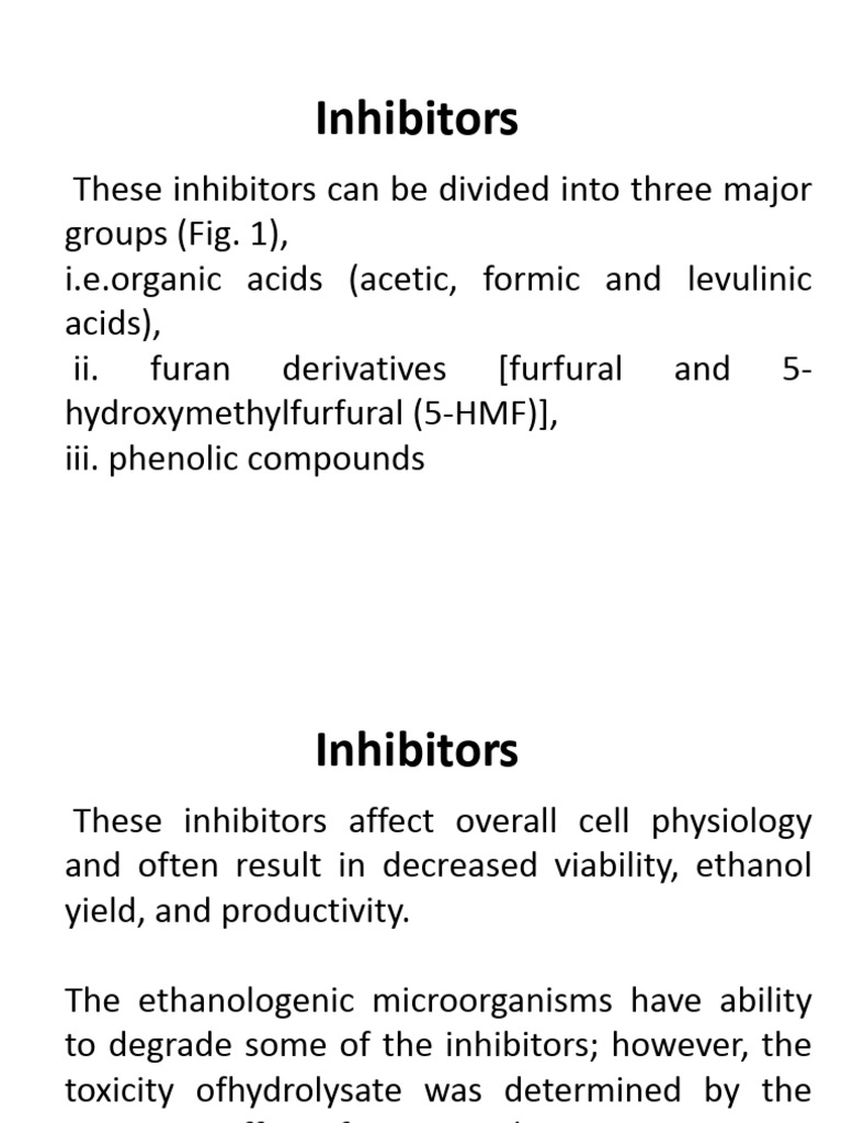 H Inhibitors Produced During Breakdown | PDF | Enzyme Inhibitor ...