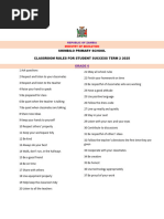 Grade Three Class Rules | PDF