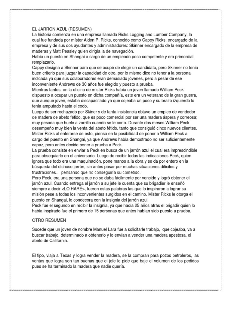 El Jarron Azul | PDF