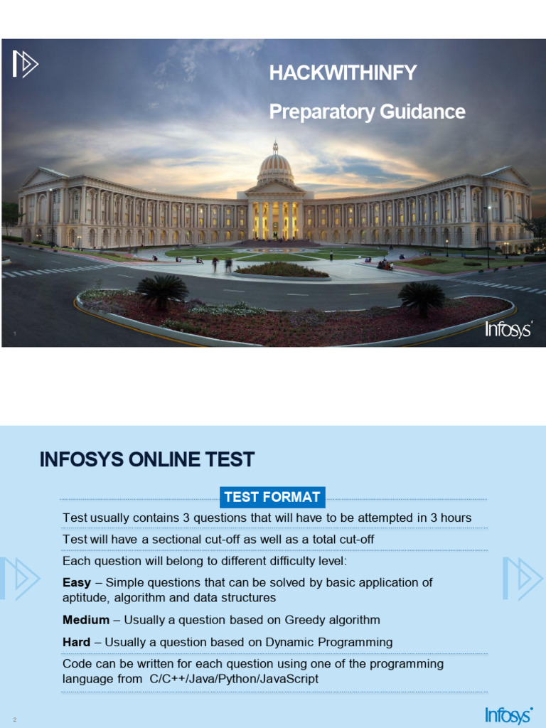 Infosys Hack With Infy Preparation Pdf Dynamic Programming String 9833