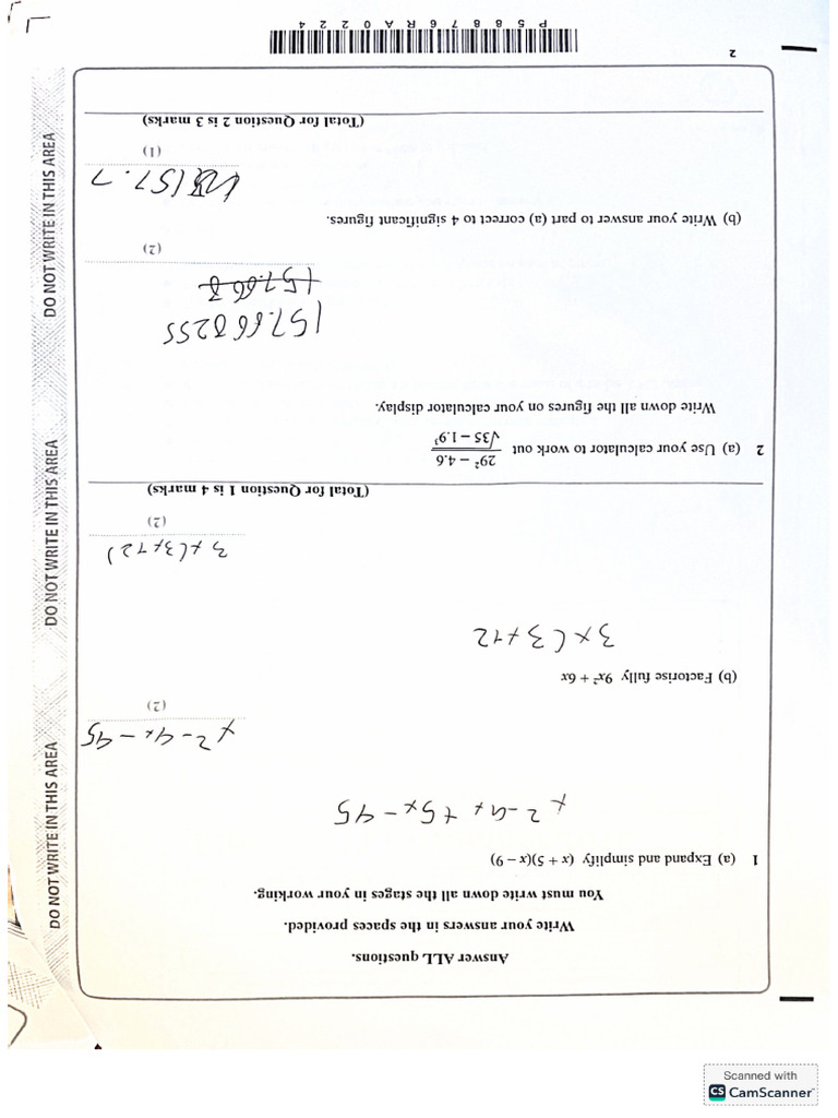 GCSE Paper 3 Solved 2019 | PDF