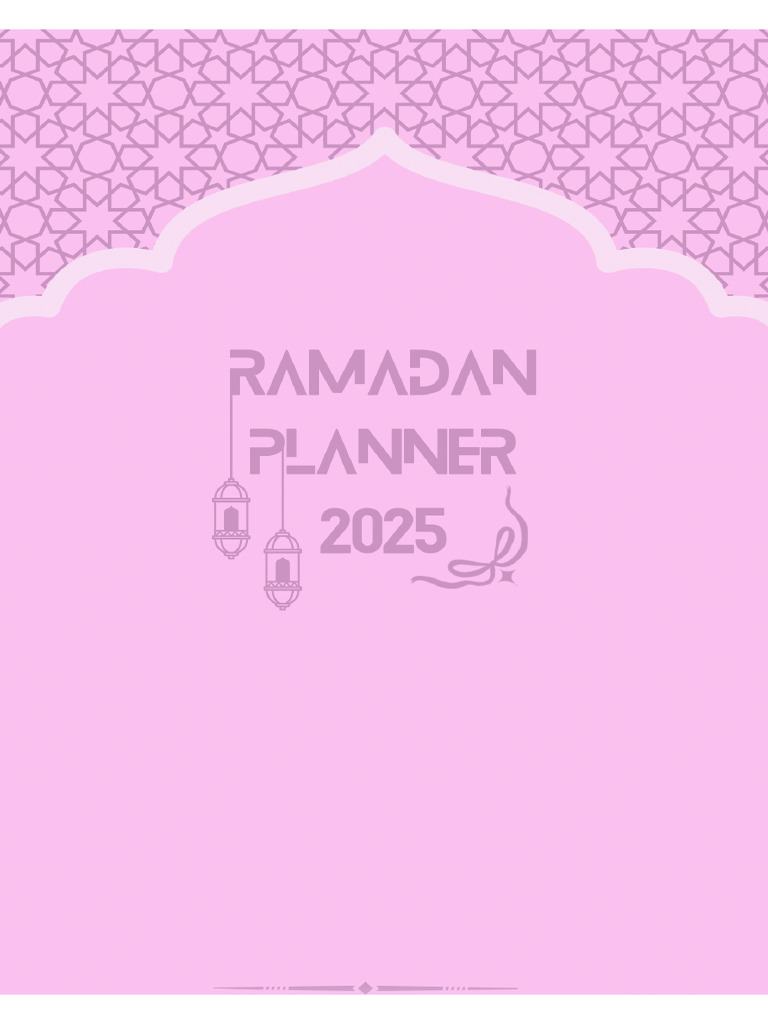Ramadan Planner | PDF