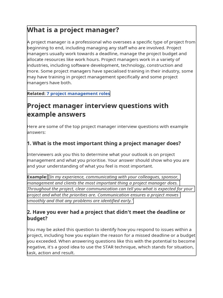 What Is A Project Manager | PDF | Scrum (Software Development ...
