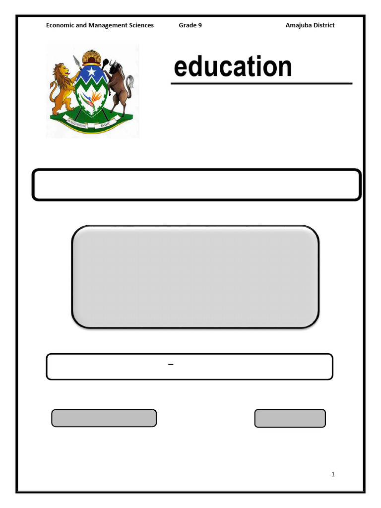 EMS Grade 9 Paper 1 Question Paper June 2023 | PDF | Debits And Credits ...