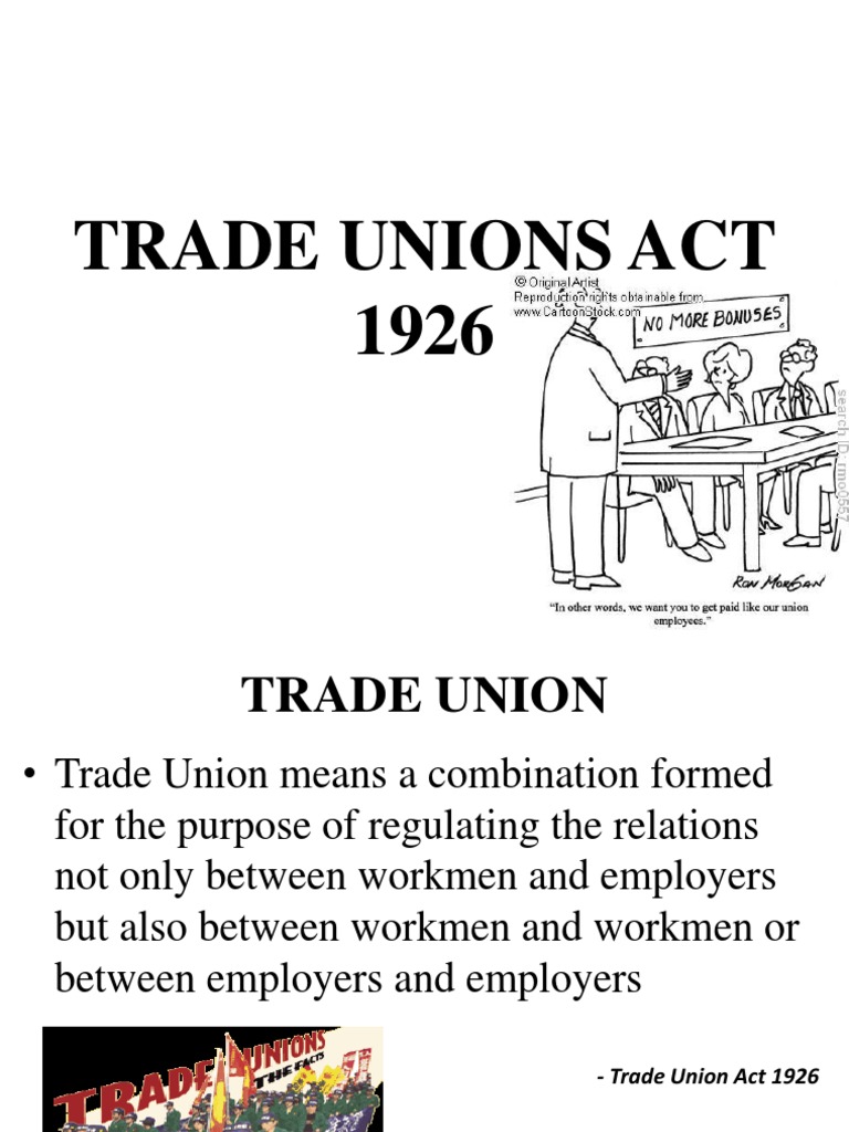 Trade Unions | PDF | Legal Personality | Trade Union