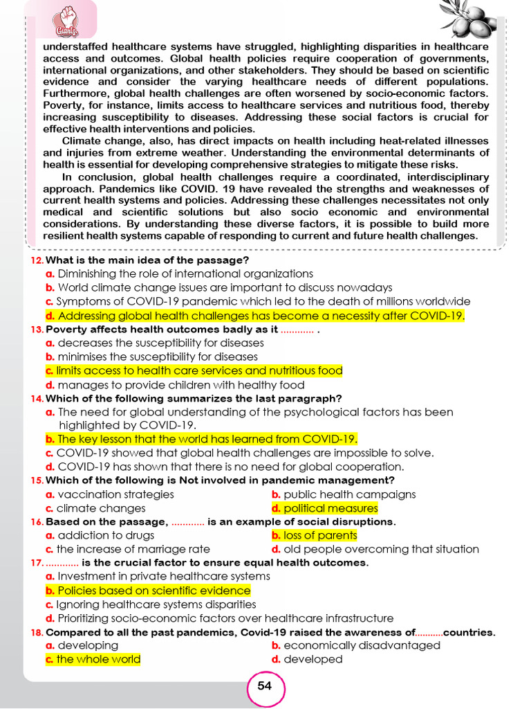 Addressing Global Health Challenges Post-COVID | PDF | Global Health ...