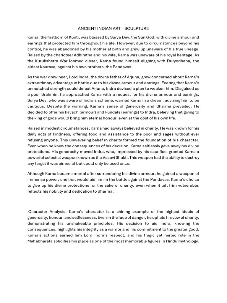 Ancient Scripture Report | PDF | Mahabharata | Hindu Mythology
