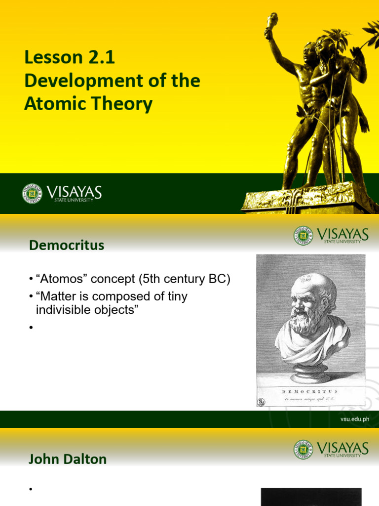 Atomic Theory Development Overview | PDF | Atoms | Electron