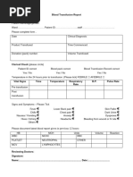 Blood Transfusion Request Form | PDF | Blood Transfusion | Tissue (Biology)