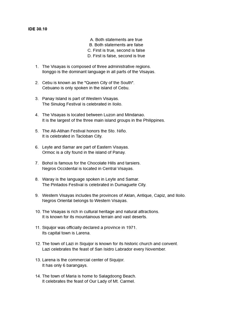 Ide Review Tests | PDF