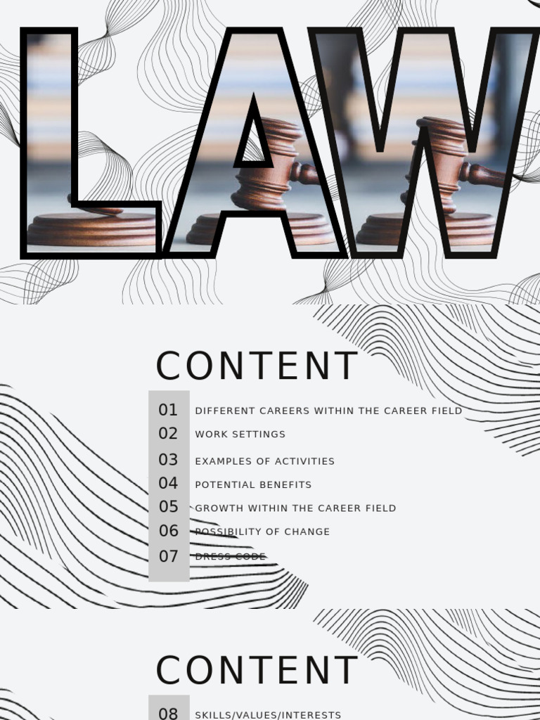 Careers in Law: Roles and Growth | PDF | Law Firm | Lawyer