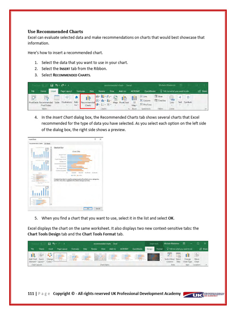 Excel 2016 Training Manual - Part6 | PDF | Microsoft Excel | Cursor (User Interface)