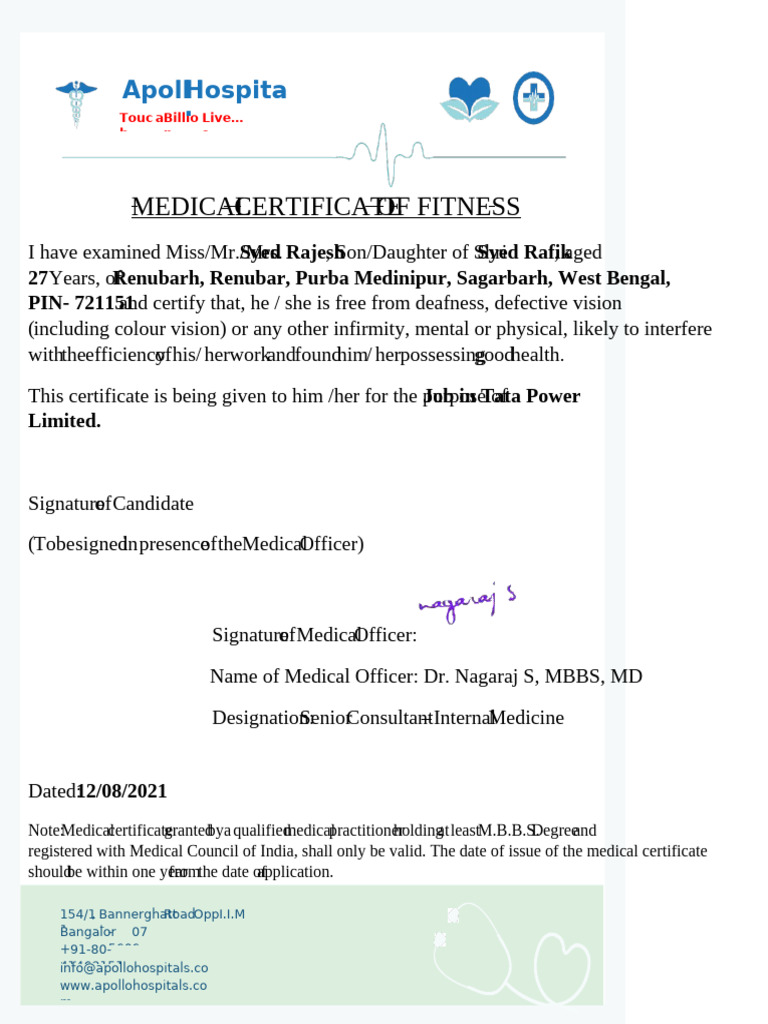 Medical Certificate Converted by Abcdpdf 1 | PDF