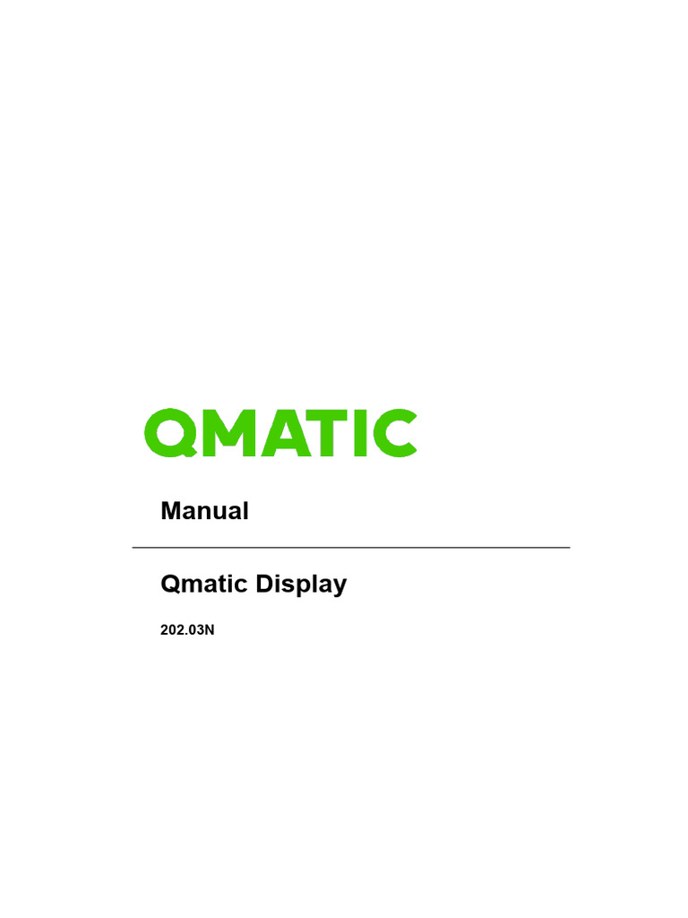 Qmatic Display User Manual 202.03N | PDF | Android (Operating System ...