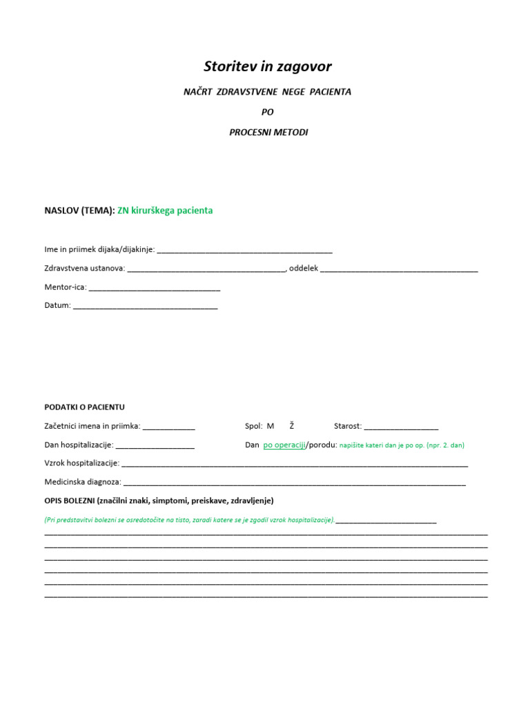 PZN Obrazec PM Navodila | PDF