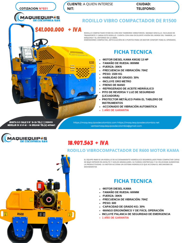 Rodillo Vibro Compactador | PDF | Industria automotriz | Vehículos ...