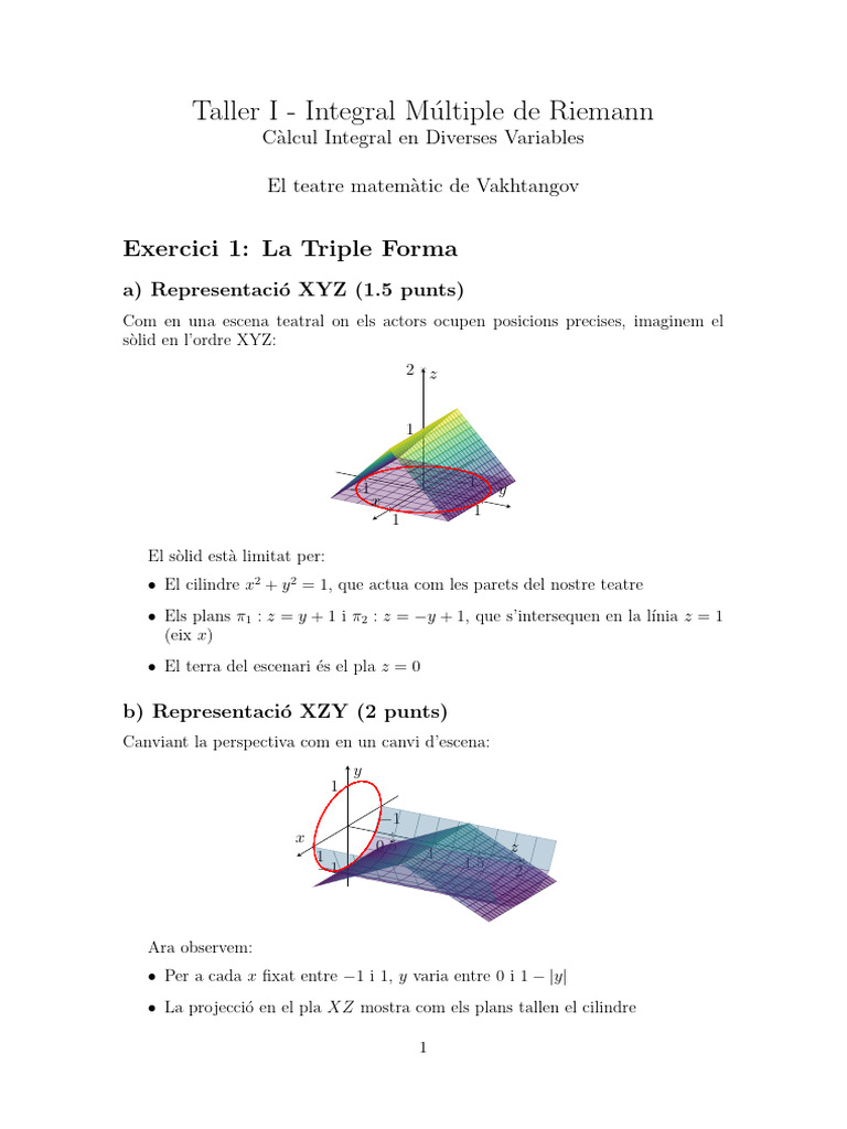 Taller_I_Càlcul_Integral_en_diverses_variables | PDF
