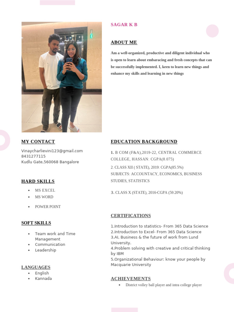 Sagar Resume New Professional | PDF