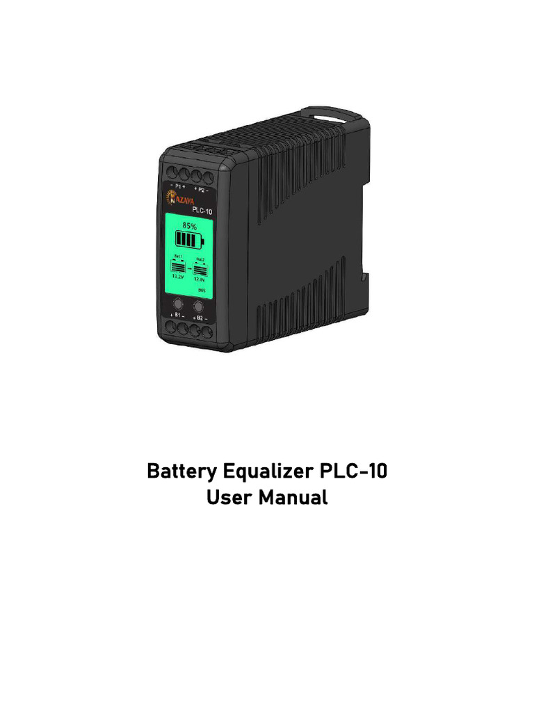 charger-balancer-PLC-user-manual | PDF | Electronics | Galvanic Cells