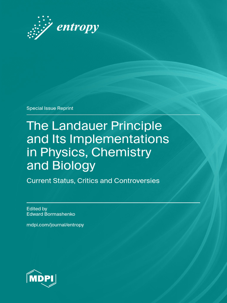 The Landauer Principle and Its Implement | PDF | Entropy | Phase Transition