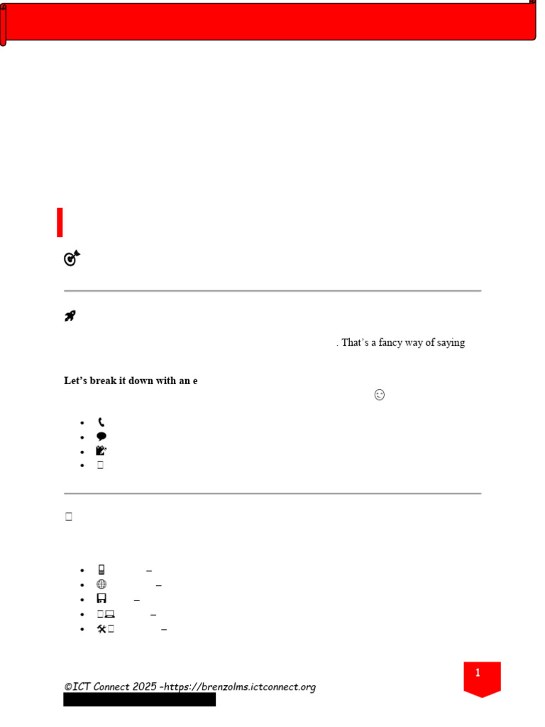 S.5 Introduction To Ict Script Discussion - Whatsapp | PDF | Input ...