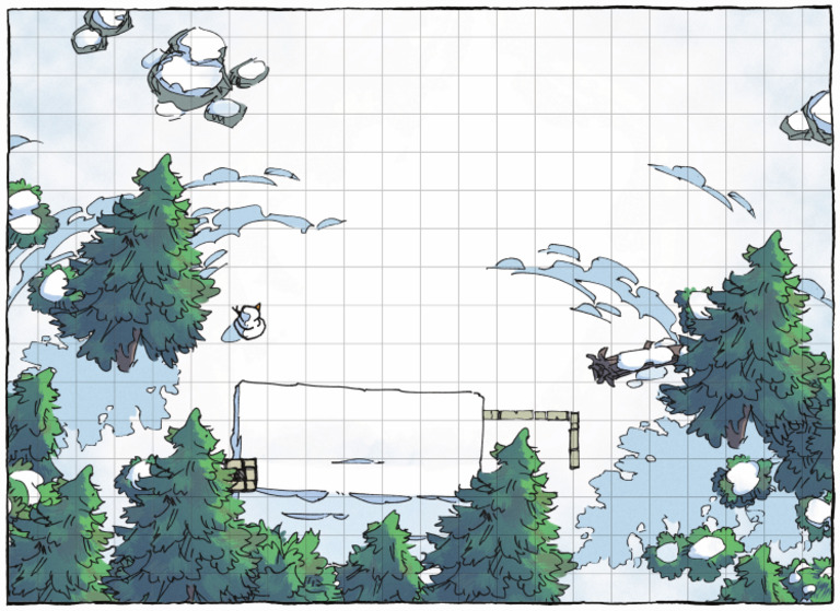 Snowy Winter Maps - 22x16 | PDF
