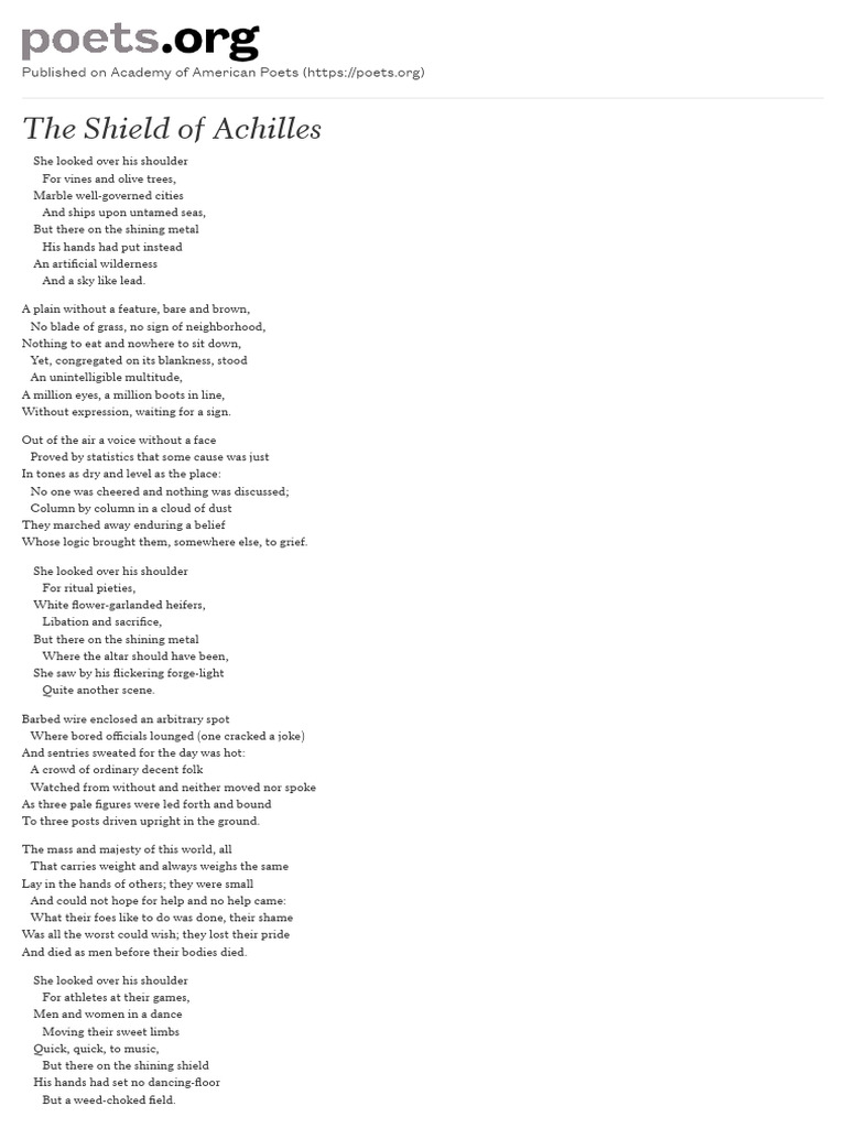 Print Version of The Shield of Achilles | PDF