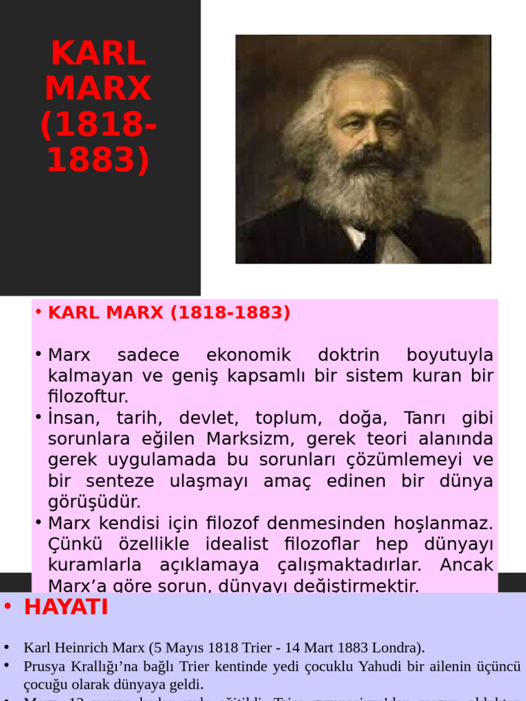 Karl Marx (1818-1883) | PDF