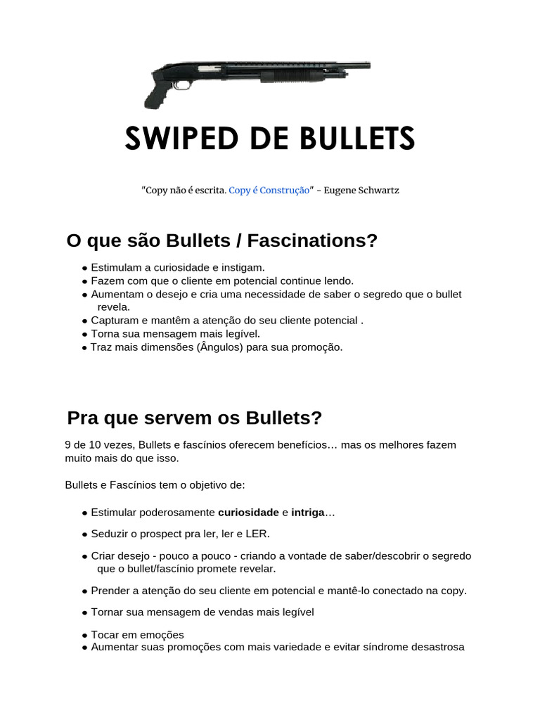Bullets | PDF | Marketing