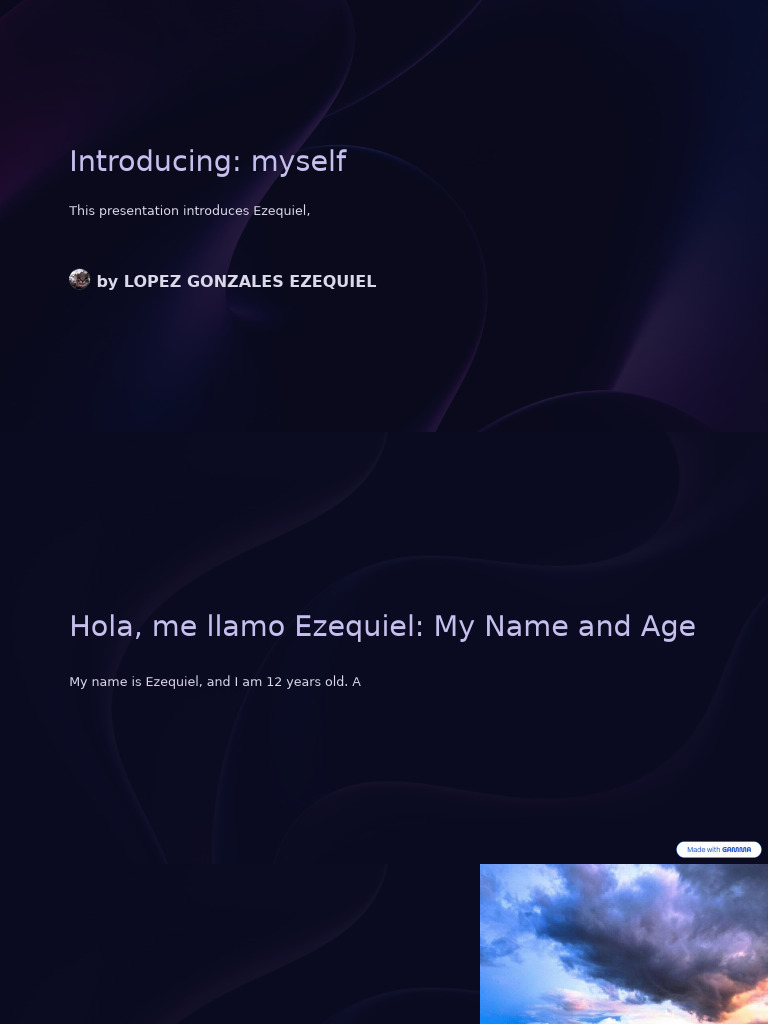 Introducing Myself | PDF