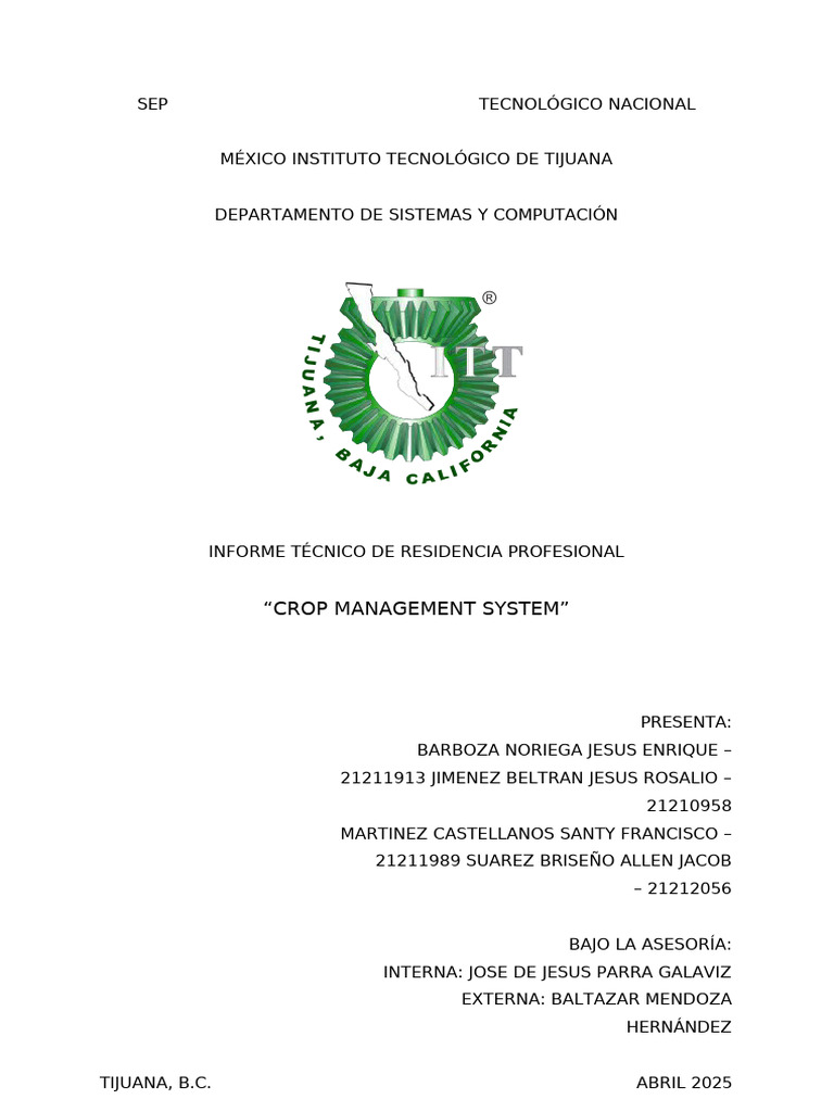 Informe Técnico de Residencia Profesional | PDF | Bases de datos | Mi sql