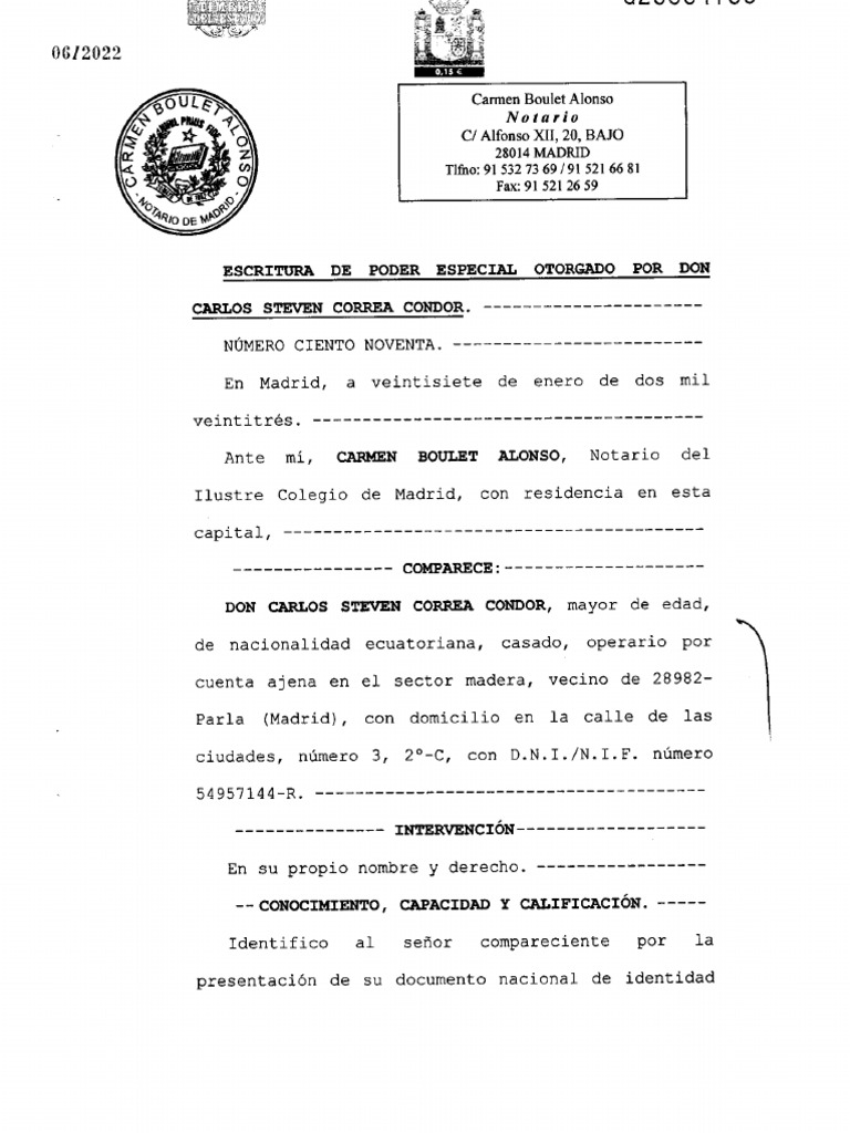 Poder General Minuta | PDF