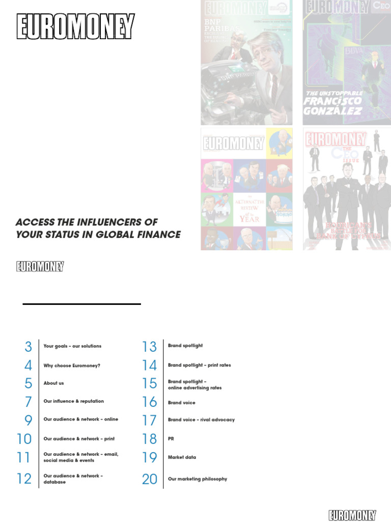 Euromoney Marketing Services Overview | PDF | Brand | Advertising