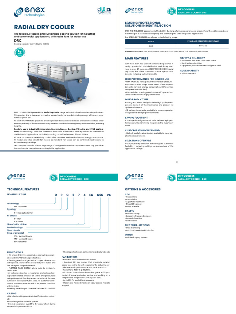 Radial-Dry-cooler-DRC_ENG | PDF | Mechanical Engineering | Manufactured ...