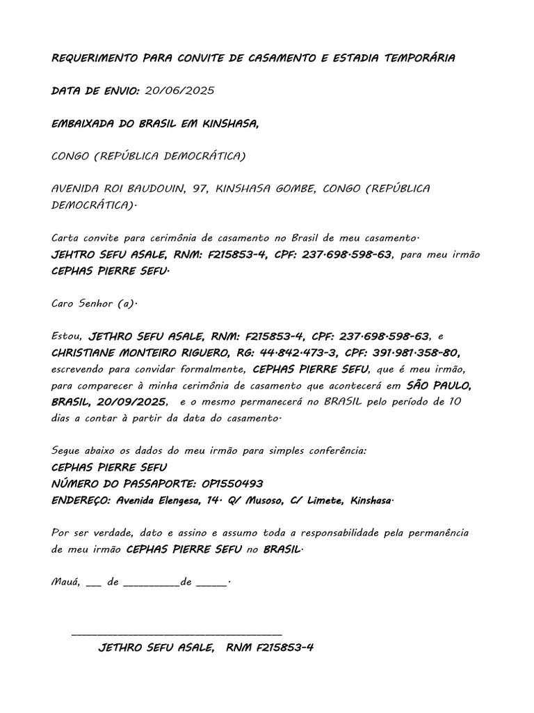 Convite Cephas | PDF