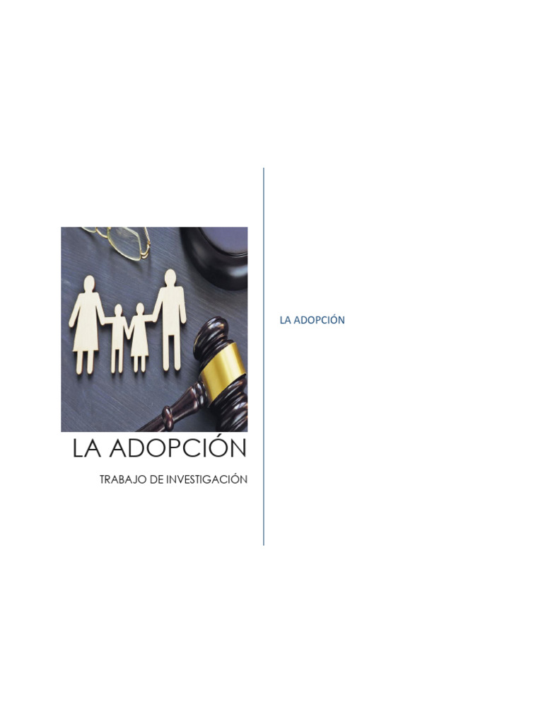 ADOPCIÓN | PDF | Adopción | Certificado de nacimiento