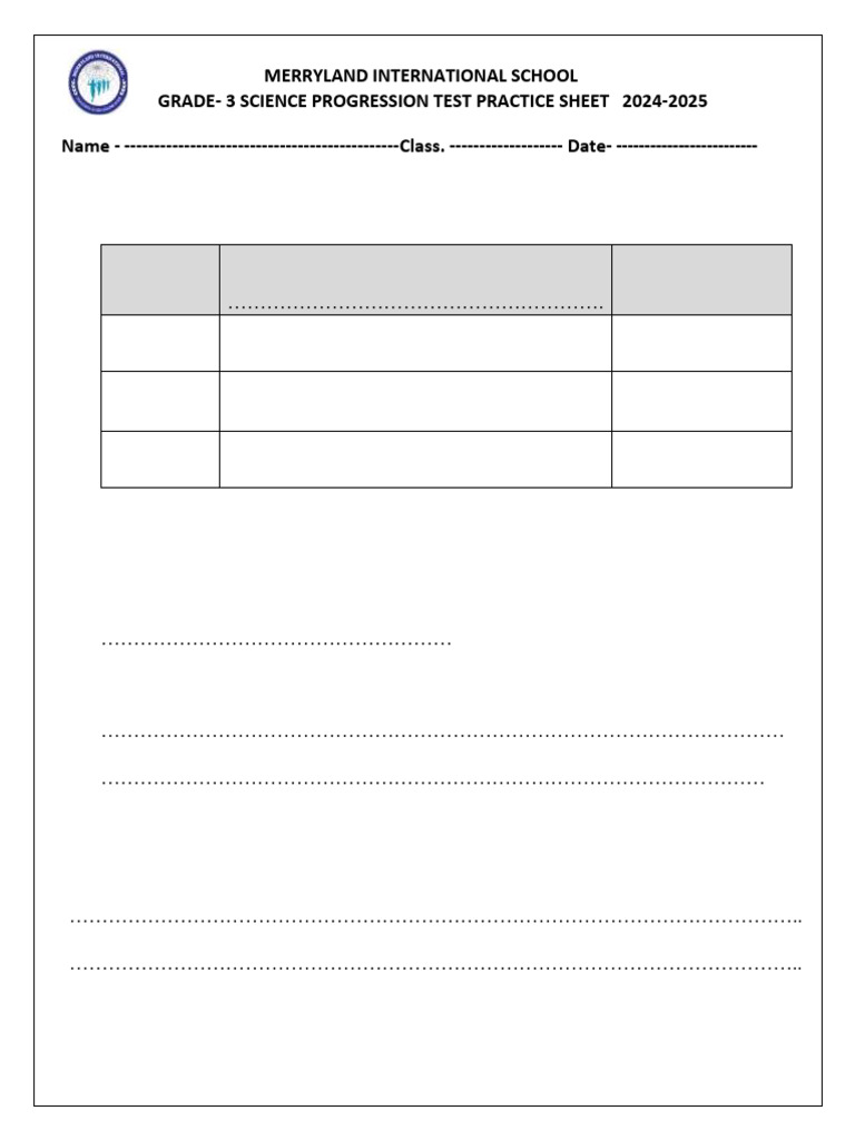 Progression Practice Sheet 2 | PDF | Force | Frog