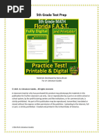2024 5th Grade Math STAAR Released Test | PDF
