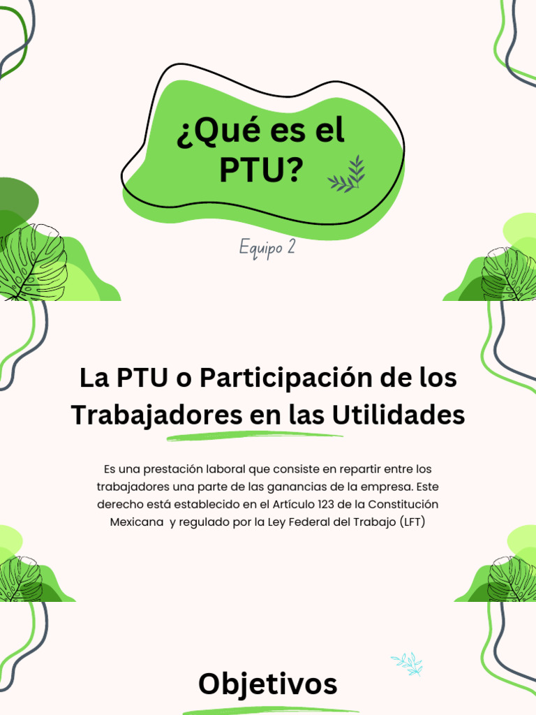 Guía sobre la PTU en México 2025 | PDF | Salario | Economias