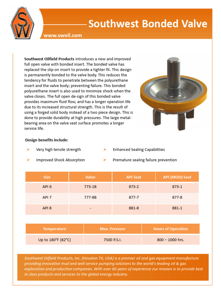 Enhanced Bonded Valve Solutions | PDF