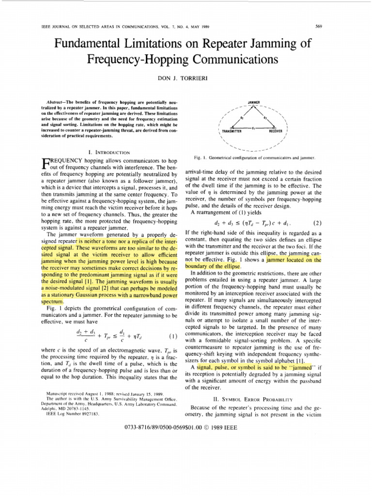 1989-Fundamental Limitations On Repeater Jamming of Frequency-Hopping ...