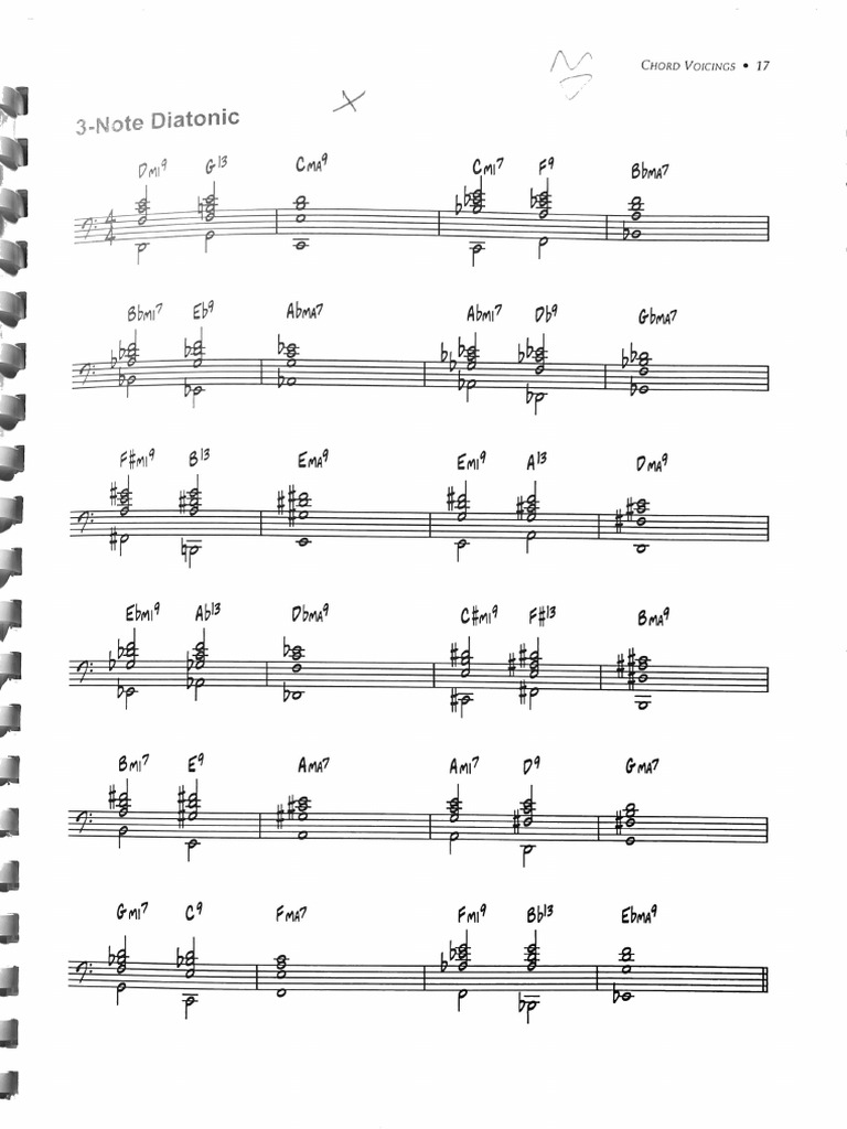 3 Note Voicings Diatonic | PDF