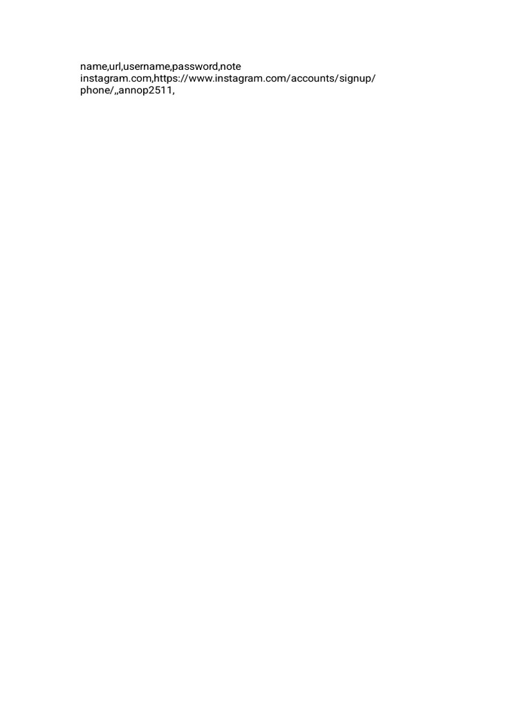 Google Passwords | PDF